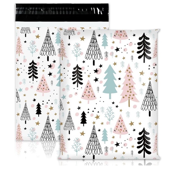 Office | Holiday Christmas Tree 15 Pack Poly Mailers 1 X 13 Inch ...